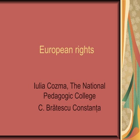 European rights | PPT