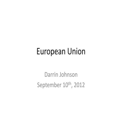 European Union | PPT