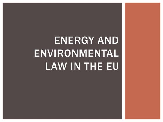 European Union Environmental Policy | PPT