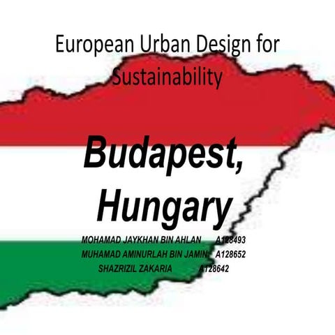 European urban design for sustainability | PPTX