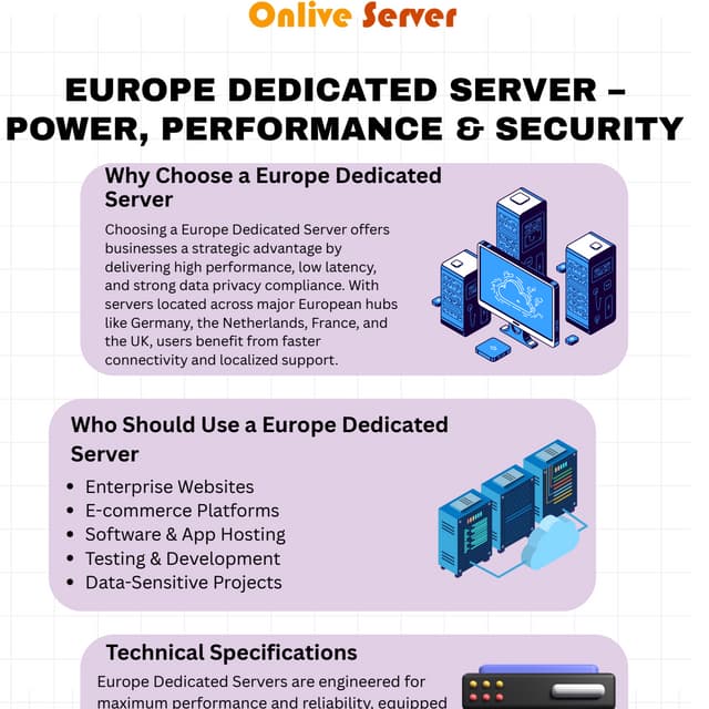 Europe Dedicated Servers with Enterprise Performance & Control | PDF