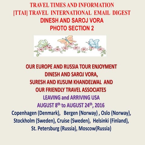 EUROPE AND RUSSIA TOUR ENJOYMENT VORA KHANDELWAL, #2 - DINESH VORA | PPTX