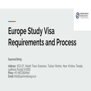 Europe Study Visa Requirements and Process.pptx