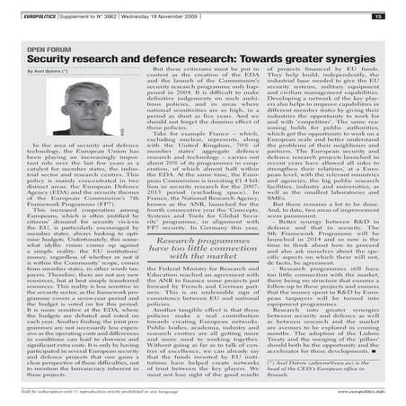 Monitoring European Police | ODP