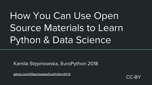 How You Can Use Open Source Materials To Learn Python And Data Science 2588