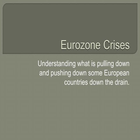 Eurozone debt crises | PPTX