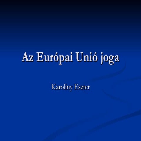 Európai unió | PPT