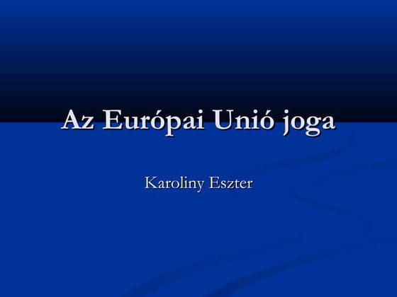 Európai unió | PPT