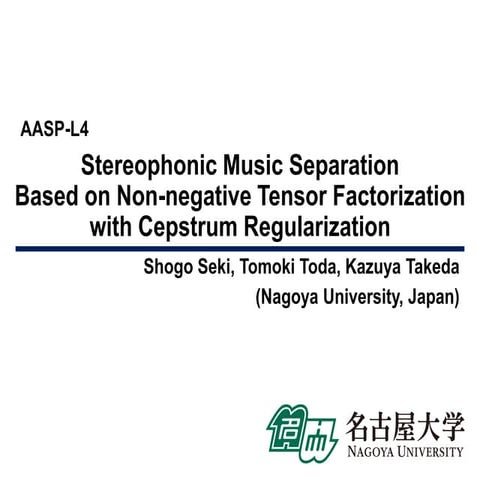 Stereophonic Music Separation Based on Non-negative Tensor ...