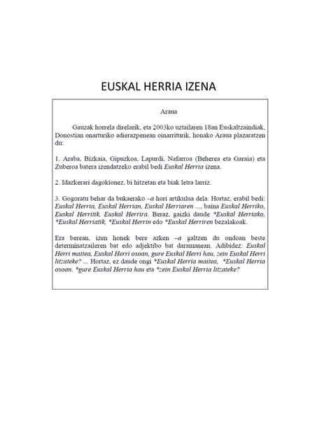 Etxerako lanak | PDF