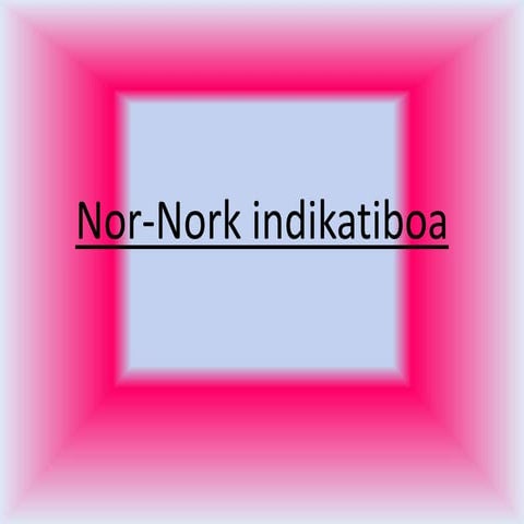 Nor-Nork Indikatiboa. | PPTX