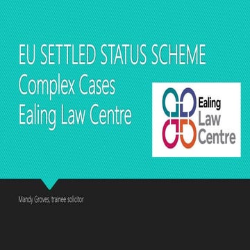 EU SETTLED STATUS SCHEME | PPTX