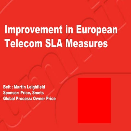 EU Telecom Sla Project Presentation | PPSX