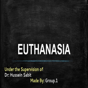 Euthanasia | PPT