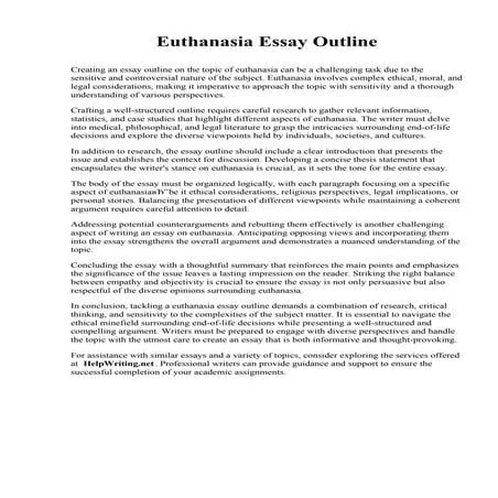 Argumentative Essay About Euthanasia.pdf