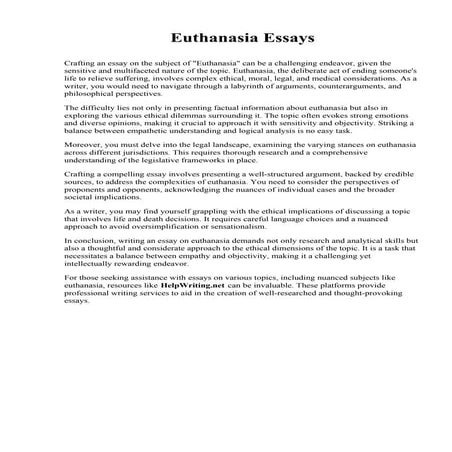 Argumentative Essay About Euthanasia.pdf