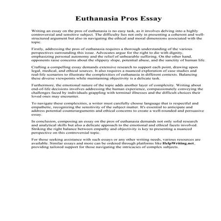 Argumentative Essay About Euthanasia.pdf