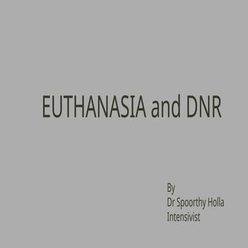Euthanasia and end of life care and rules in INdia | PPTX
