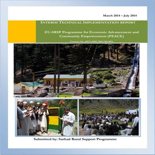 SRSP PEACE third interim technical implementation report march july ...