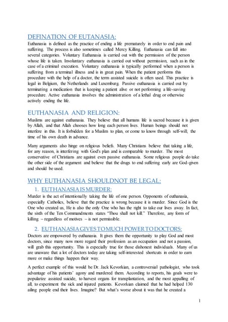 Seminar - Ethics of Euthanasia.pptx