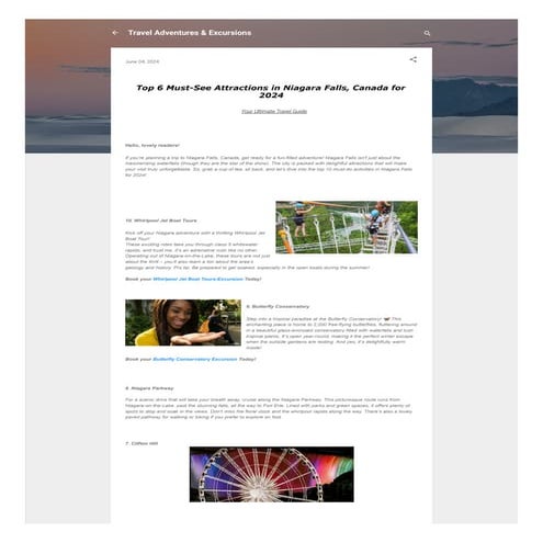 Niagara Falls Top Attractions | PPT