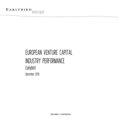 European VC Performance (Earlybird VC presentation) | PDF