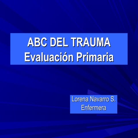 Ev 1º y abc del trauma 3 | PPT