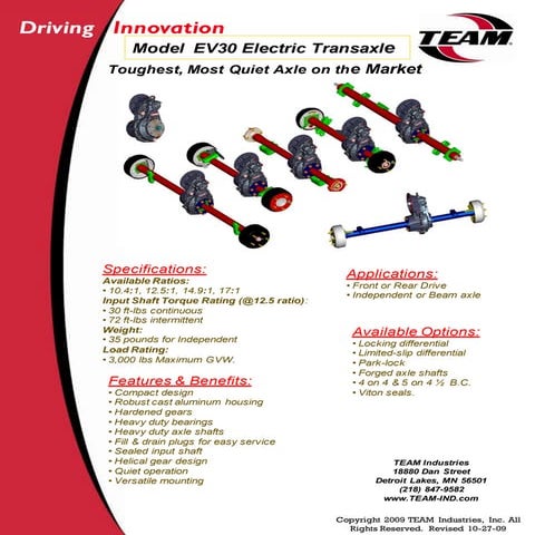 Ev30 Brochure May10 | PDF