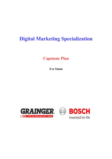 Digital marketing campaign capstone project | PDF