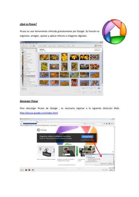 Tutorial PICASA | PDF | Photo Editing Software | Computer Software and ...