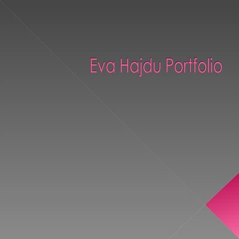 Eva Hajdu Portfolio | PPT | Web Development | Internet