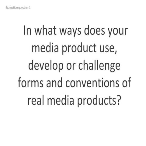 Evaluation Q 1 | PPT