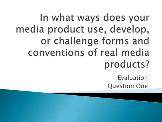 Evaluation question 1 | PPT