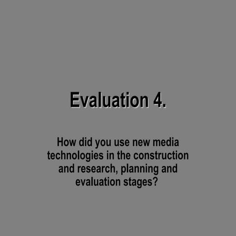Eval 4 | PPT