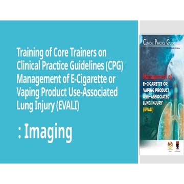 evali e cigarete or vaping product use associated lung injury | PPTX