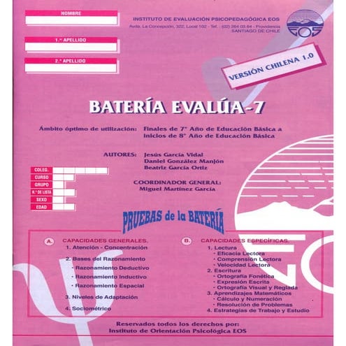 Evalua 7 | PDF