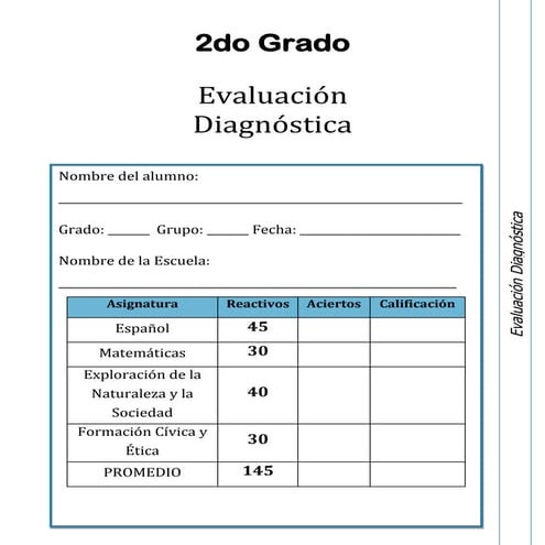 Examen de primaria segundo grado primer trimestre | PDF