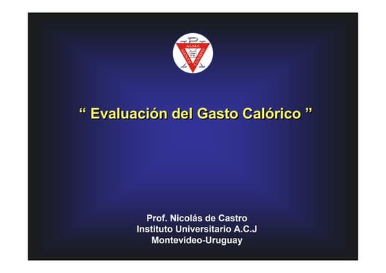 Tabla de gasto energético total según actividad física diaria | PDF