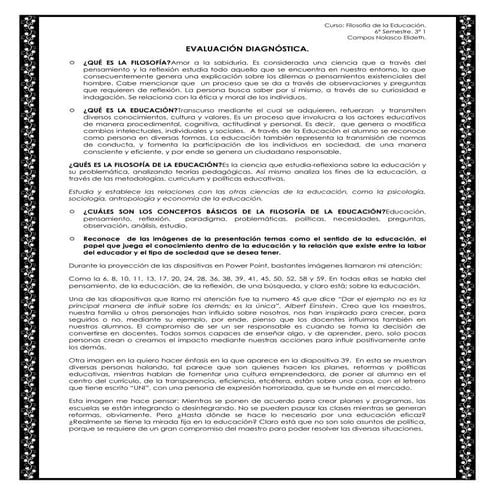 Evaluación diagnóstica | DOCX