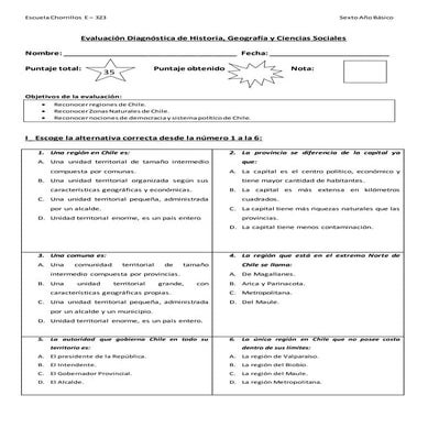 Prueba de historia emblemas patrios | PDF