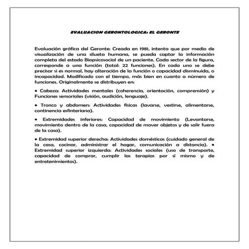 Evaluación gráfica del geronte | DOCX