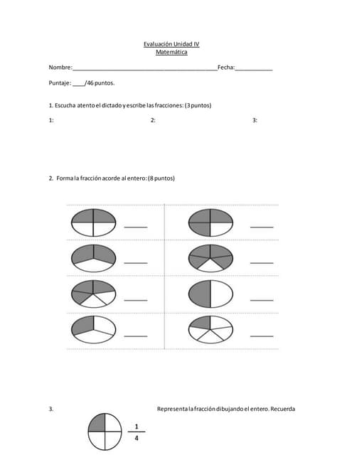 Prueba de numeros ordinales 1 basico | DOCX