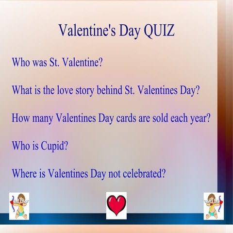 Saint Valentine's Quiz | PPT
