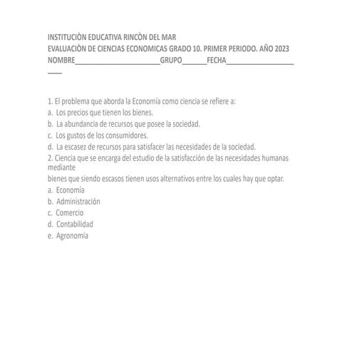 EVALUACION CIENCIAS ECONOMICAS GRADO 10.pptx