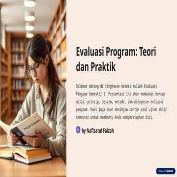 Evaluasi-Program-Teori-dan-Praktik.pptxxxx | PPTX