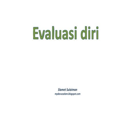 Evaluasi Diri | PPT