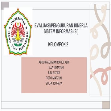 EVALUASI KINERJA_KEL 2_SIM RS.pptx