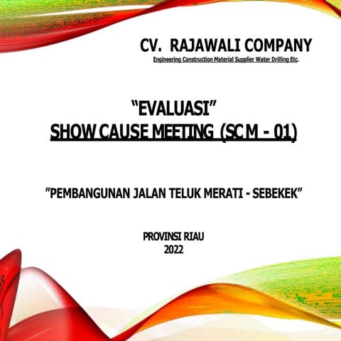 Evaluasi SCM 01 CV. JAGAD 1.ppt