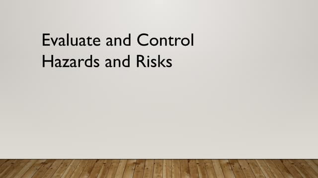 Lesson 7_Practice Occupational Health and Safety Procedures (LO1) | PPTX