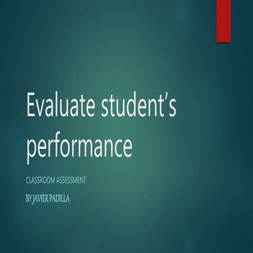 Evaluate student’s performance.pptx